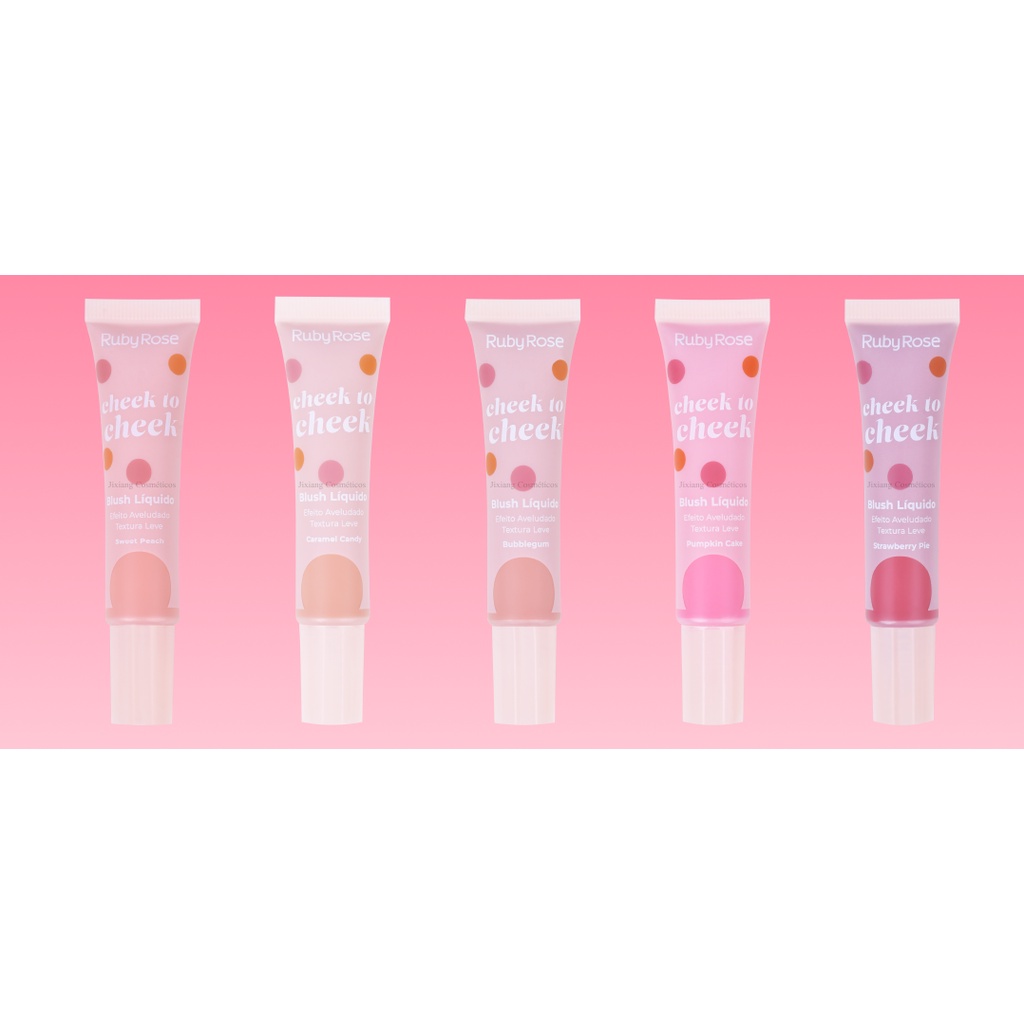 Ruby Rose Blush Líquido Cheek To Cheek HB6116 | Shopee Brasil