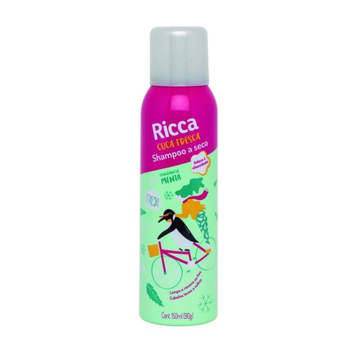 SHAMPOO A SECO RICCA 150 ML MENTA | Shopee Brasil
