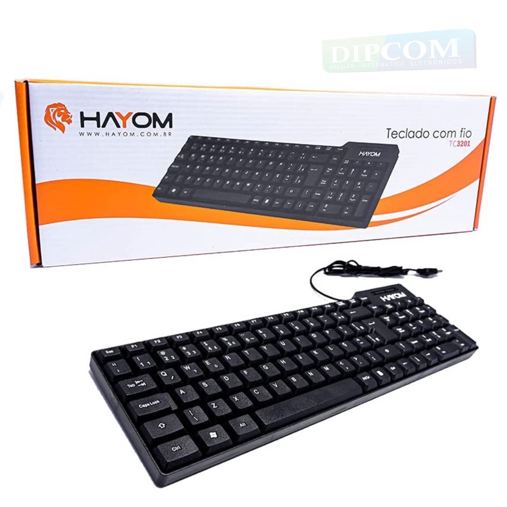 Teclado Com Fio USB - Teclado Simples | Shopee Brasil
