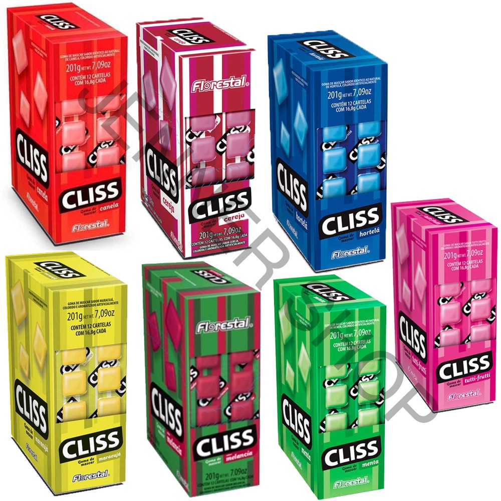 Display Chiclete Cliss Florestal C/ 12 Cartelas | Shopee Brasil