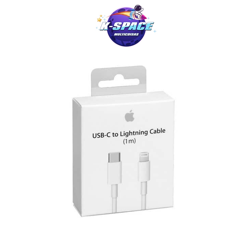 Cabo iPhone Apple Lightning USB Type C - 1 Metro | Shopee Brasil