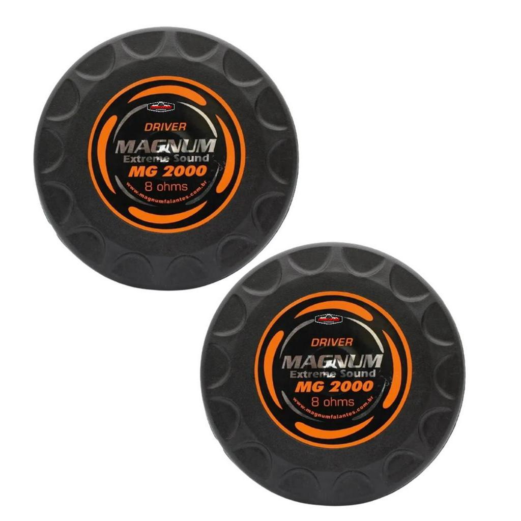 kit 2 Corneta driver Magnum Mg2000 100w Rms 8 Ohms Novo | Shopee Brasil