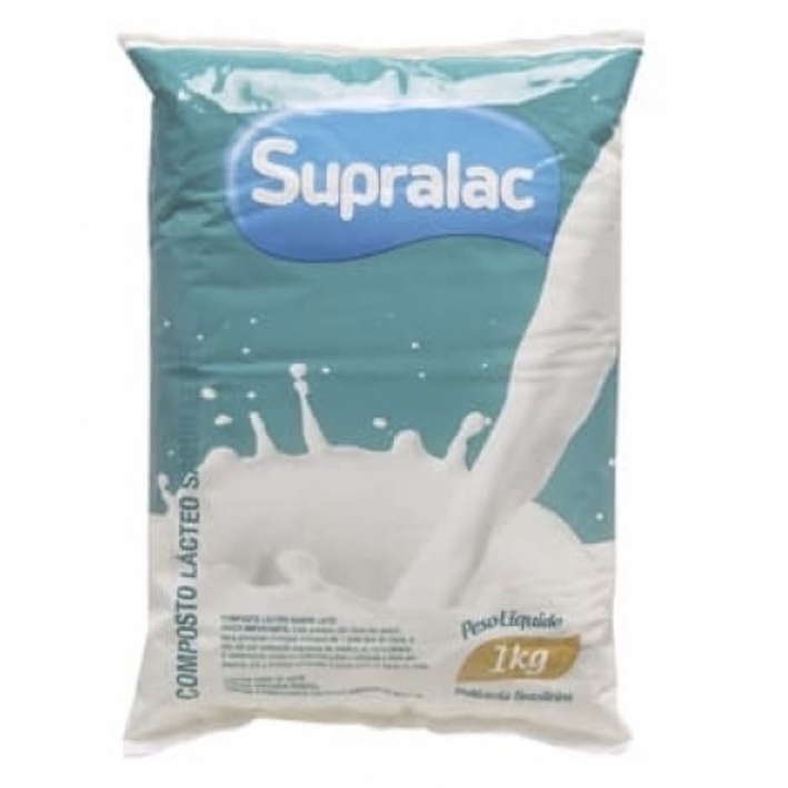 Composto lácteo sabor leite em pó 1kg, Supralac embalagem igual a Capa ...