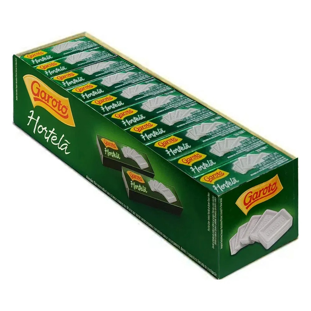 Bala Pastilha Garoto Hortelã Caixa 680g Com 40 Unidades de 17g | Shopee ...