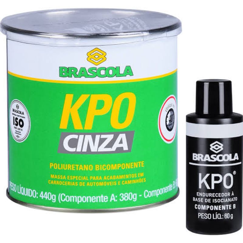 Brascoved Kpo Poliuretano Bicomponente 440G - Cinza Brascola | Shopee Brasil