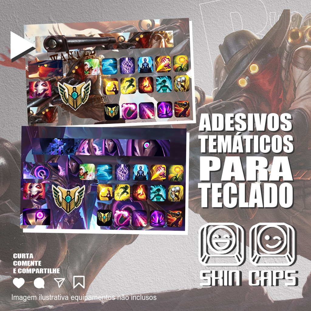 Skin Caps Jhin (Procurado ou Estrela Negra) | Shopee Brasil