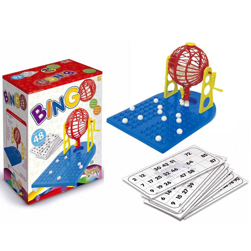 Jogo De Bingo 48 Cartelas Numeradas Jogo De Mesa | Shopee Brasil