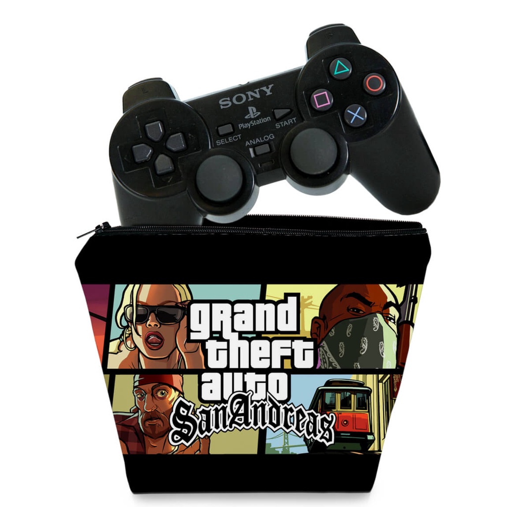 Capa PS2 Controle Case - GTA San Andreas | Shopee Brasil