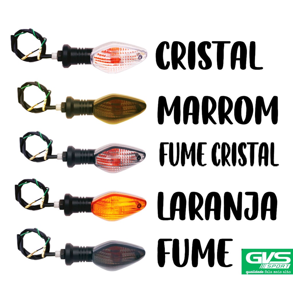 Mini Pisca Nxr 150 Bros / Nxr 160 Bros GVS 01 Unidade | Shopee Brasil