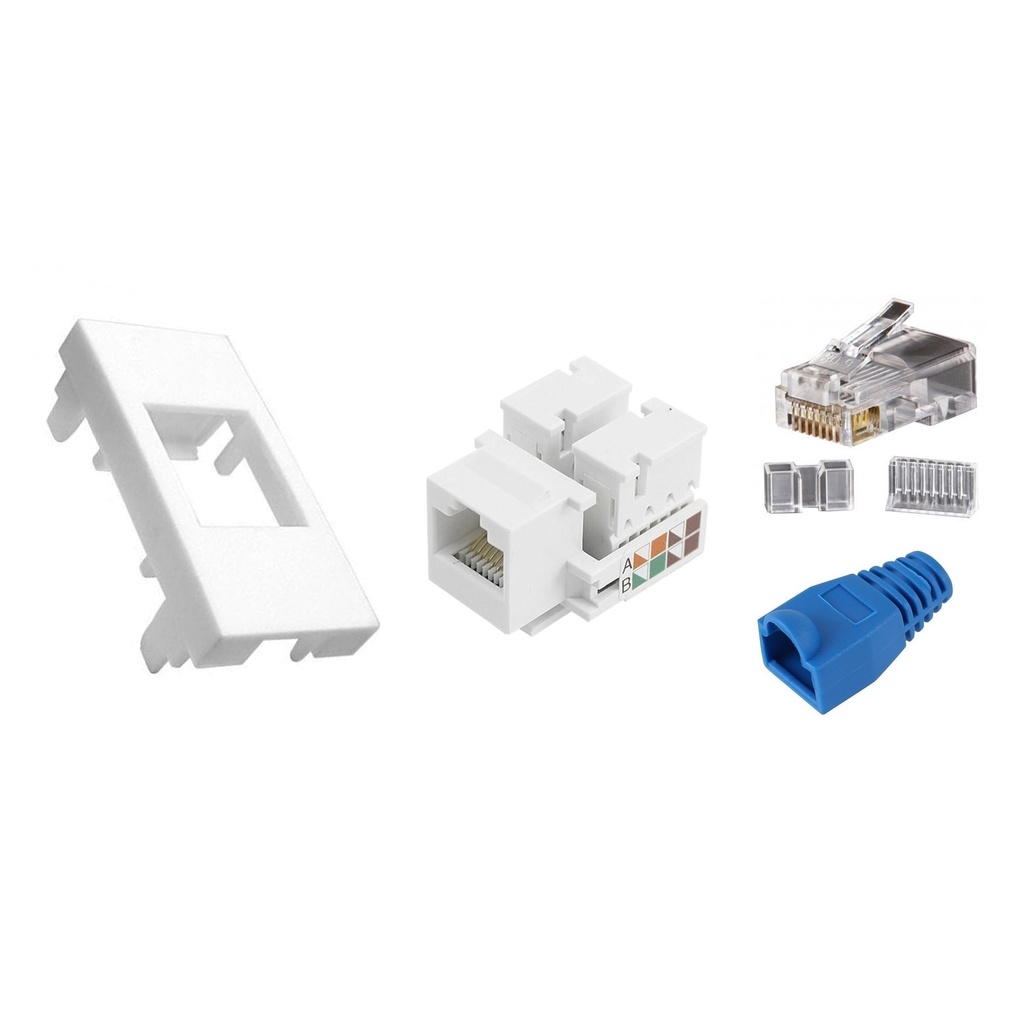 Kit Rede: Módulo Completo com Conector RJ45 | Shopee Brasil