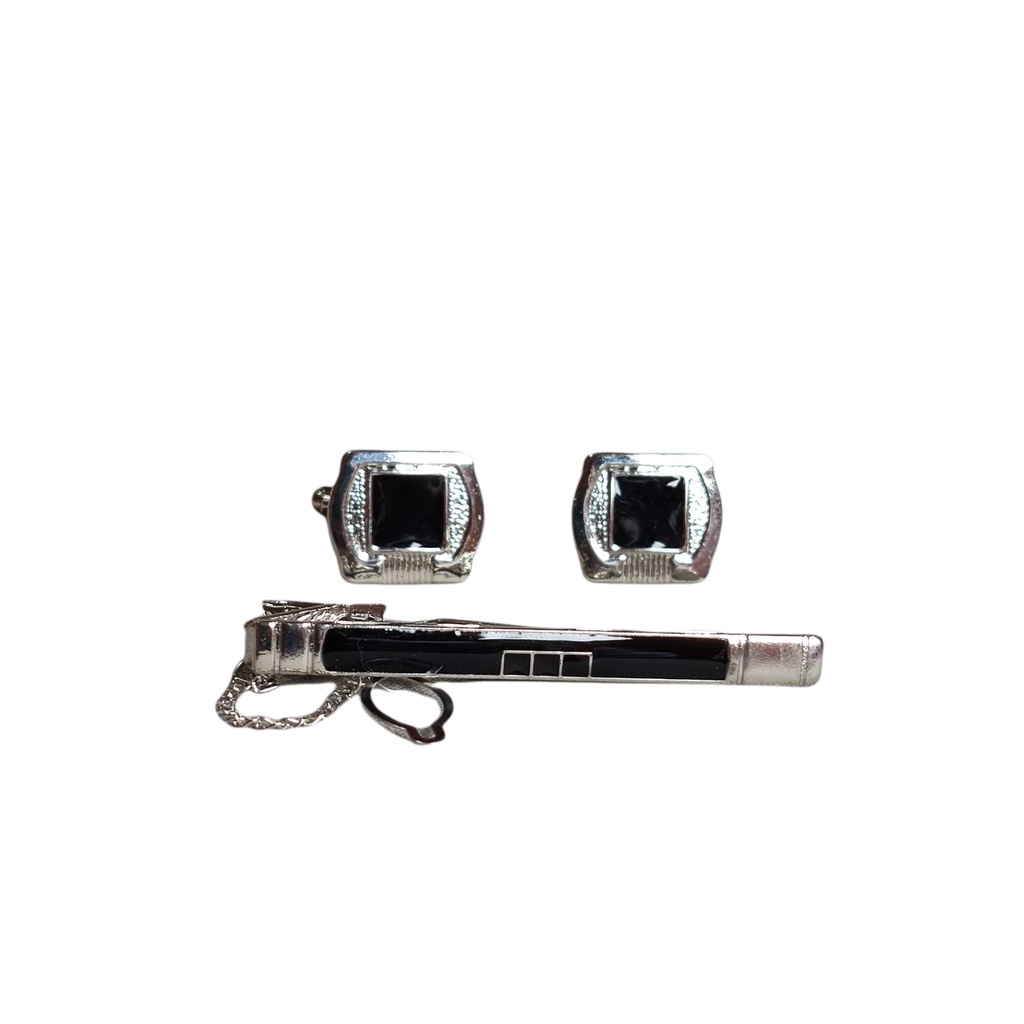 Kit Prendedor De Gravata Mais Abotoadura | Shopee Brasil