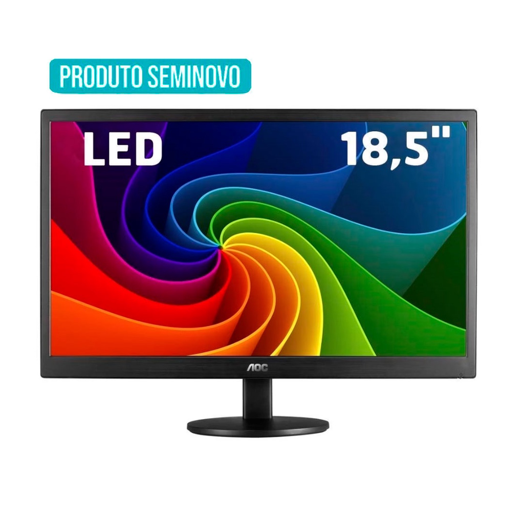 Monitor AOC 18,5" E970SWNL HD Led Widescreen Bivolt | Shopee Brasil