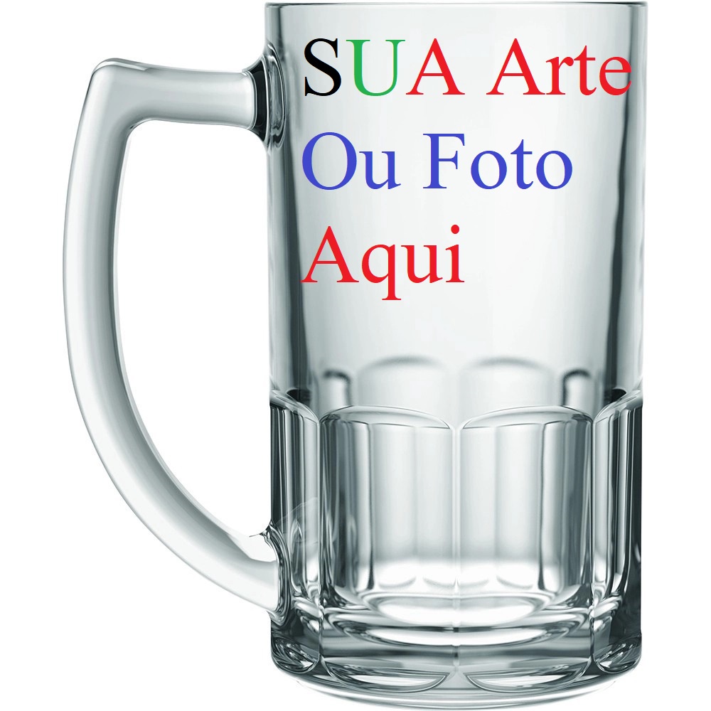 Caneca Chopp Vidro Personalizada Foto Texto Arte Nome 340 mL | Shopee Brasil