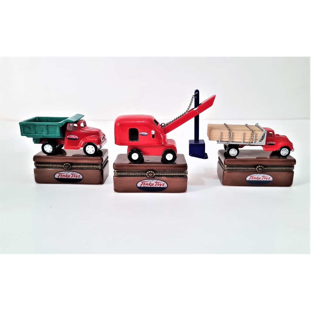 Porta Objeto Mini Tonka Set Com 3 Modelos: Crane With Hard Hat + LE ...
