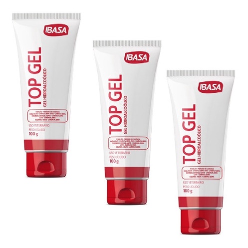 Kit 3 top gel 100gr ibasa | Shopee Brasil