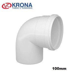 Kit c/ 10 Joelho Esgoto 90º 100mm Krona 4'' Cotovelo | Shopee Brasil