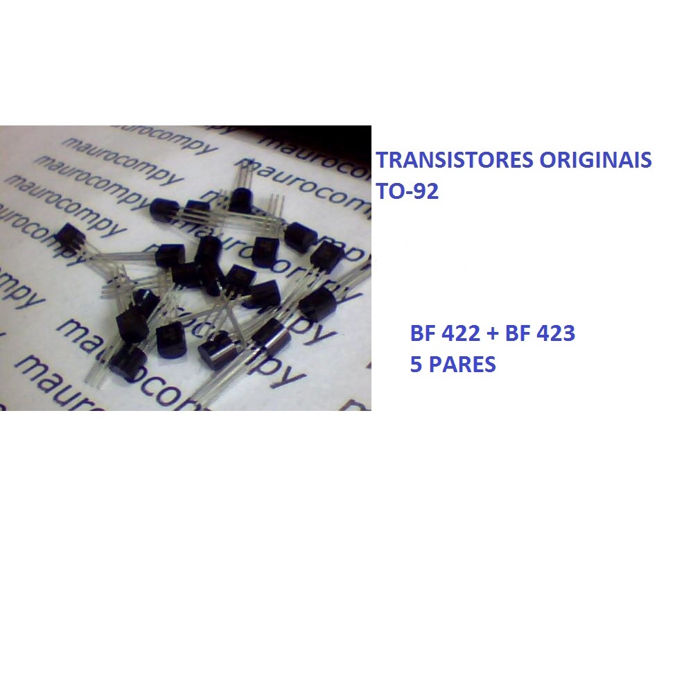 5 Pares Transistor Bf 422 + Bf 423 // Bf422 + Bf423 | Shopee Brasil