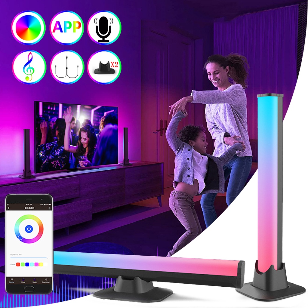 Claro LED RGB Flow Smart Light Bares , Iluminação Atmosfera Com 19 ...