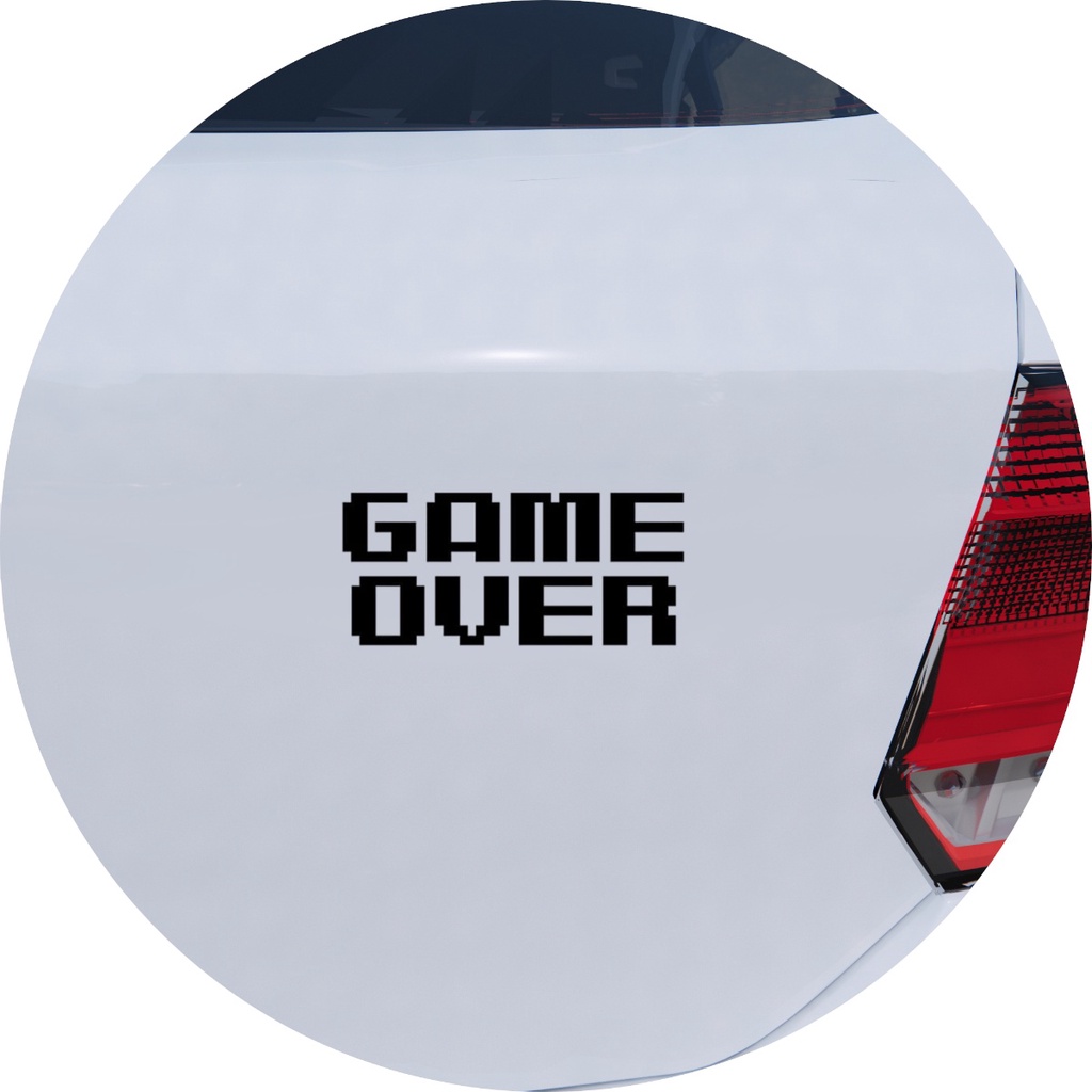 Adesivo de Carro Game Over | Shopee Brasil