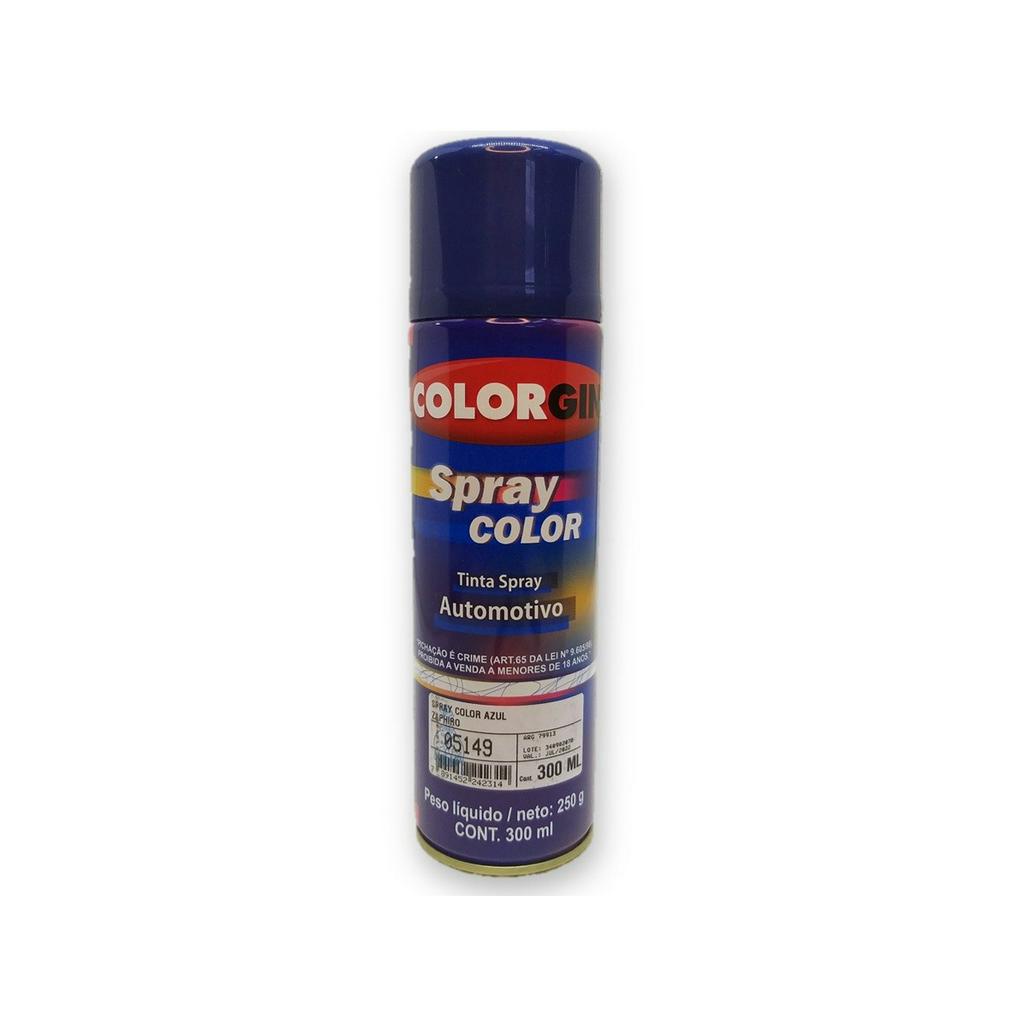 Tinta Spray Azul Zaphiro Automotivo 300ml 250g Colorgin | Shopee Brasil
