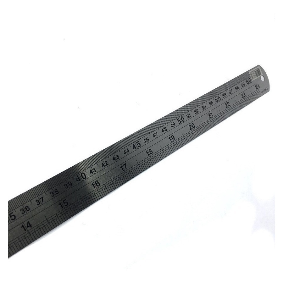 Reguá De Aco Inox Brasfort 600mm 24" 8663 Com Escala | Shopee Brasil