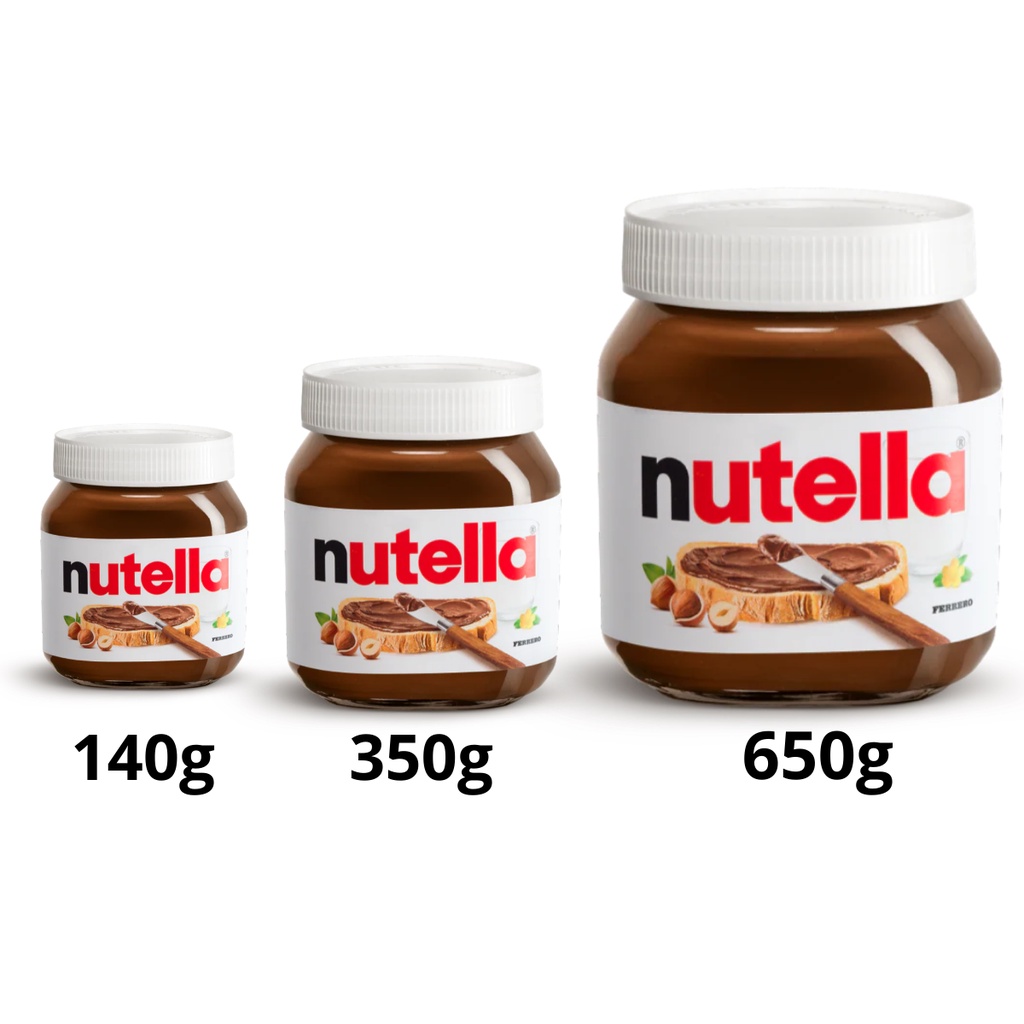 Chocolate Nutella Creme de Avelã com Cacau 140g, 350g, 650g Pote ...