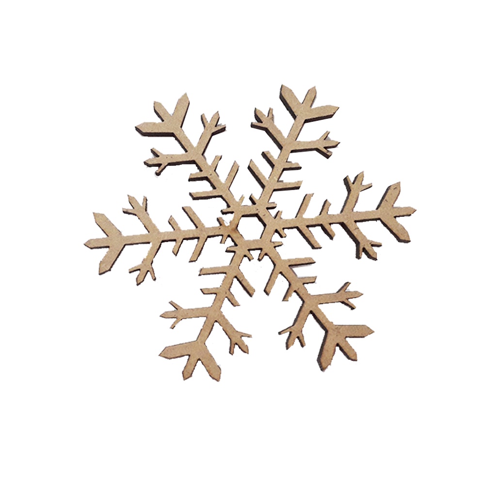 Pacote 50 Aplique Flocos de Neve 5cm - MDF Madeira | Shopee Brasil