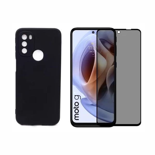 Capa Capinha Aveludada + Película 9D Privacidade Motorola Moto G31 | Shopee Brasil
