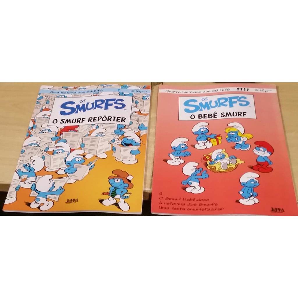 Os Smurfs - O Smurf Repórter / O Bebê Smurf / Livro do Filme | Shopee Brasil