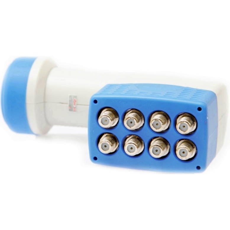 Lnb 8 saidas Universal Banda Ku UHD 4K - na caixa - resistente a agua ...