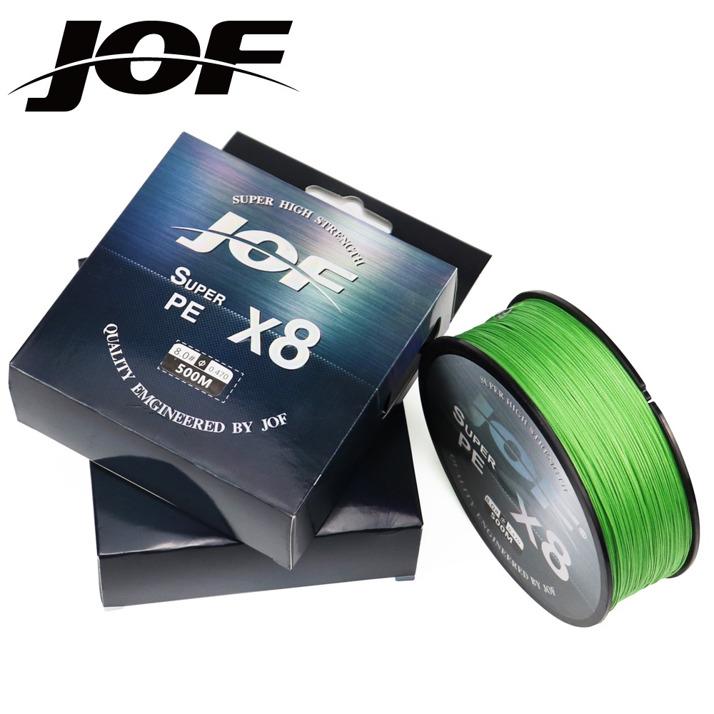 Linha de Pesca Multifilamento JOF 8X Fishing Line 8 Strands Braided PE ...