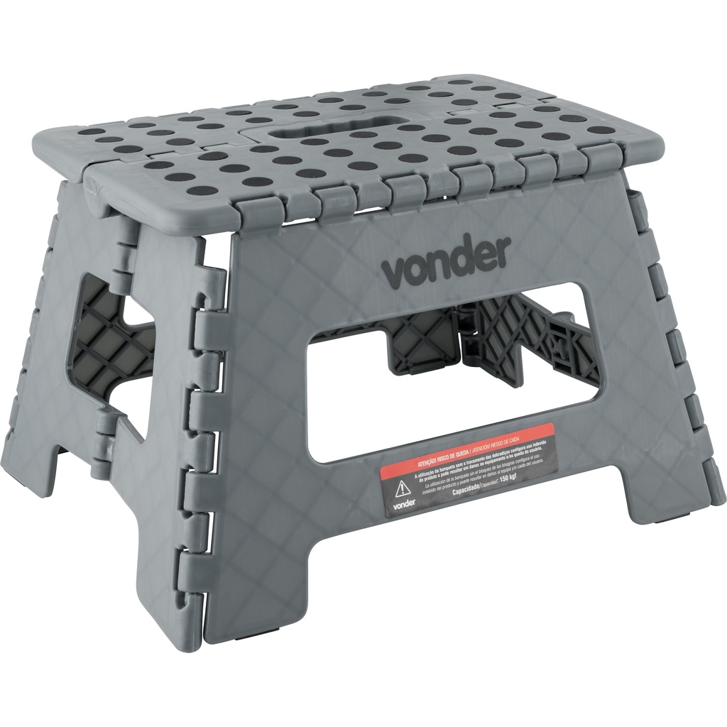 Banqueta Banquinho de Plástico ABS Dobrável 22cm Anti Derrapante ...