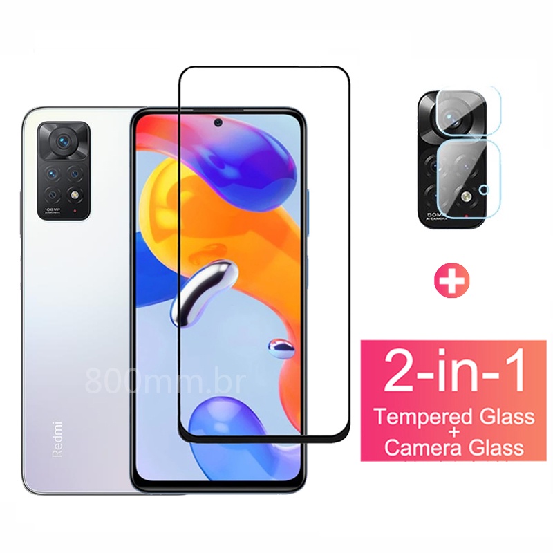 2 In 1 Hd Vidro Temperado Para Xiaomi Redmi Note 4 4x 5 5a 6 7 8 Pro Da