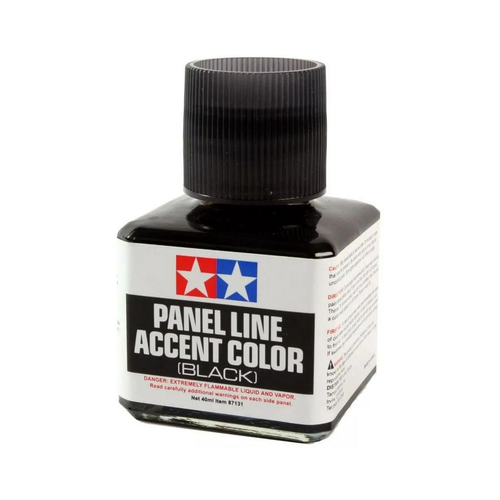 Panel Line Acccent Color - Preta - Tamiya 87131 | Shopee Brasil