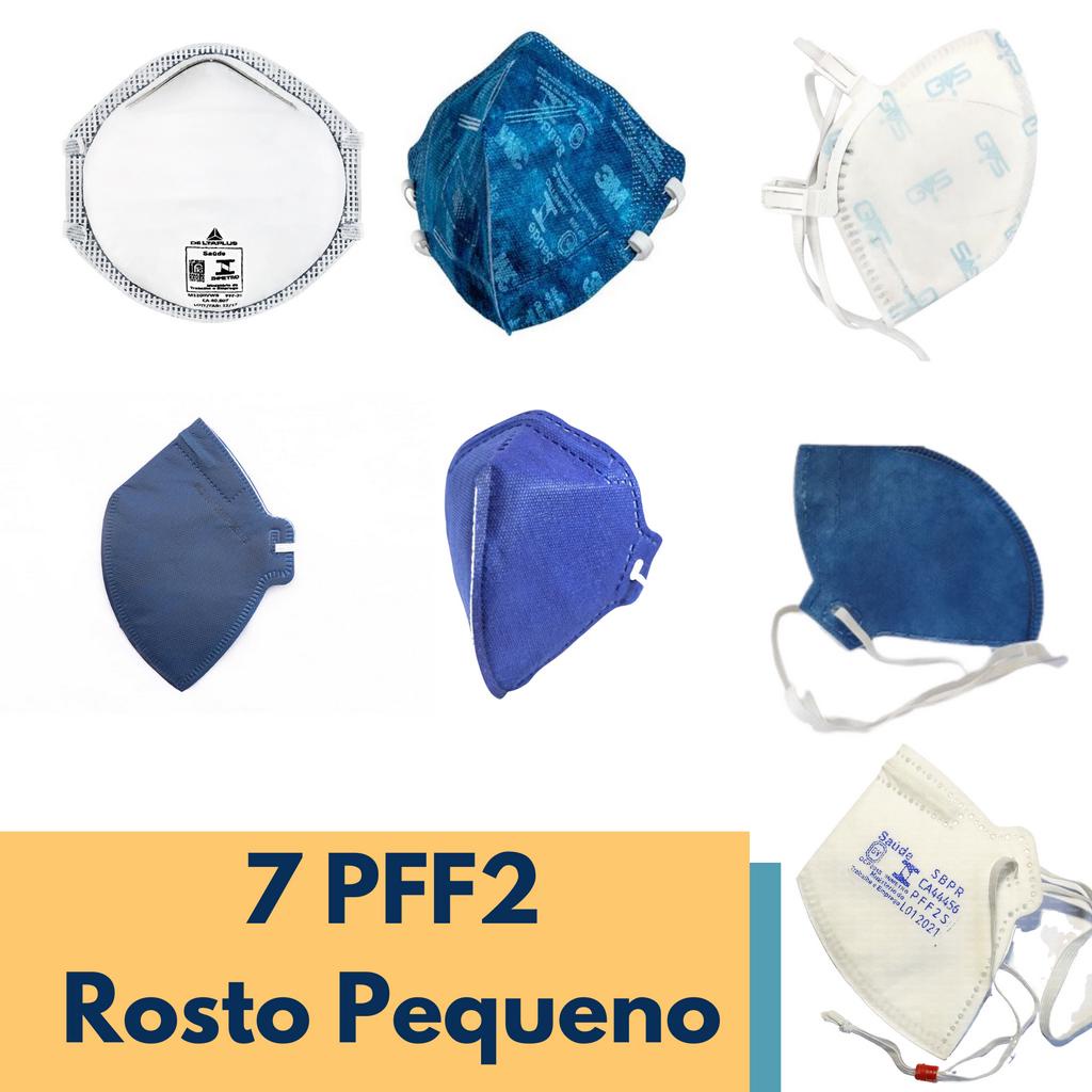 Kit FazCarinho - 7 PFF2 de diversos modelos pra rosto pequeno - 3m, GVS ...