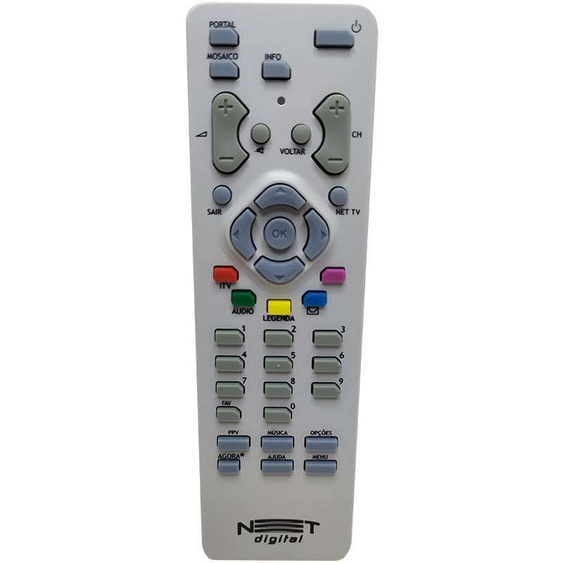CONTROLE REMOTO RECEPTOR PARA A MARCA NET DIGITAL | Shopee Brasil