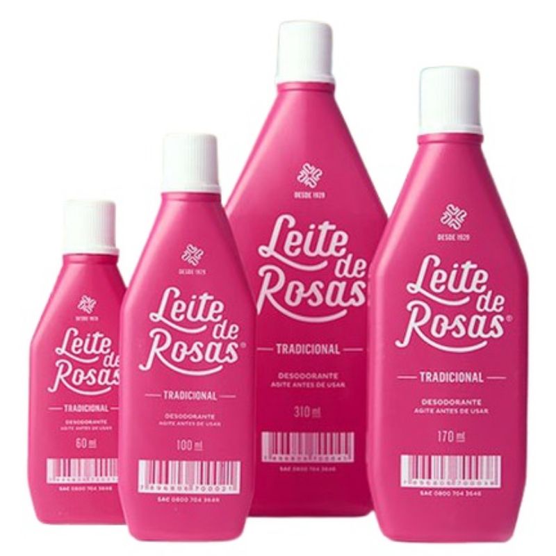 LEITE DE ROSAS TRADICIONAL 60ml / 100ml | Shopee Brasil