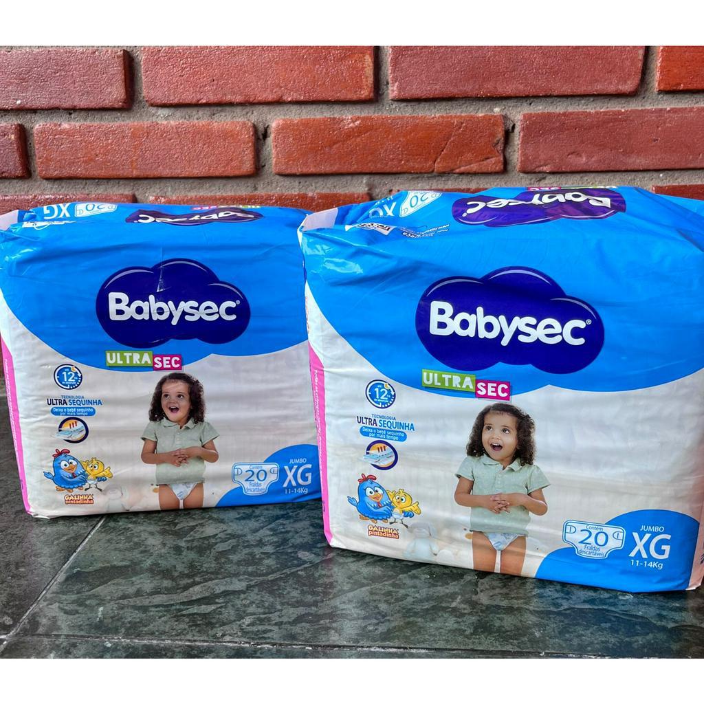 FRALDA BABYSEC - MEGA ULTRASEC TAMANHOS P/M/XG | Shopee Brasil