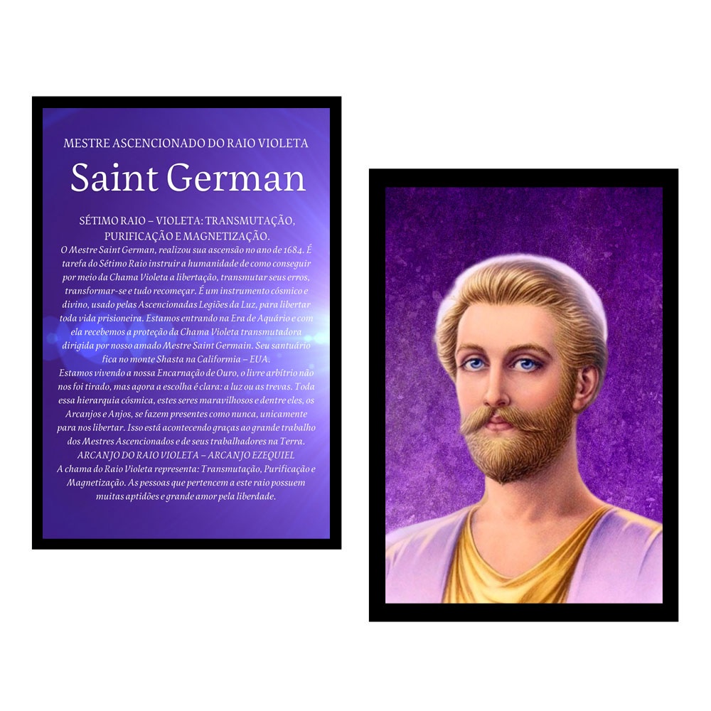 Quadros Fraternidade Branca Mestres Ascencionados Sétimo Raio Saint ...