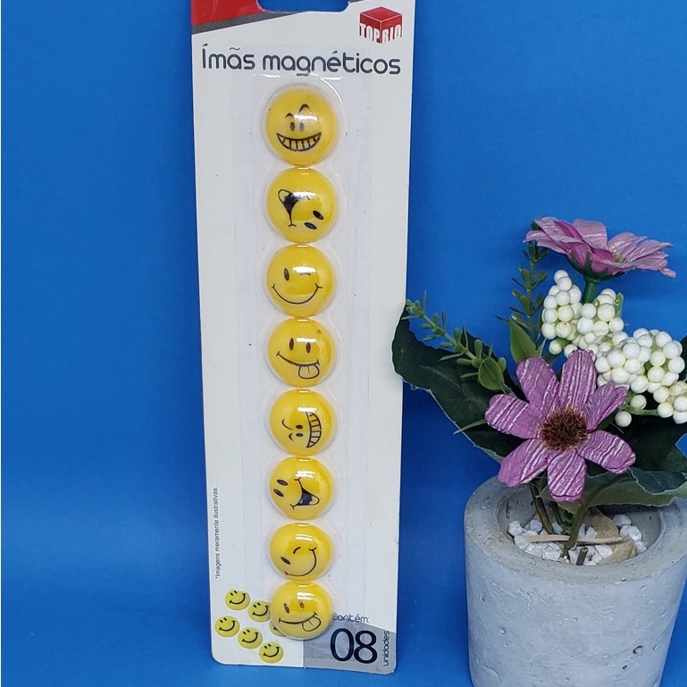 Kit Imã decorativo Colorido -Prendedor Magnético para Geladeira Mural ...
