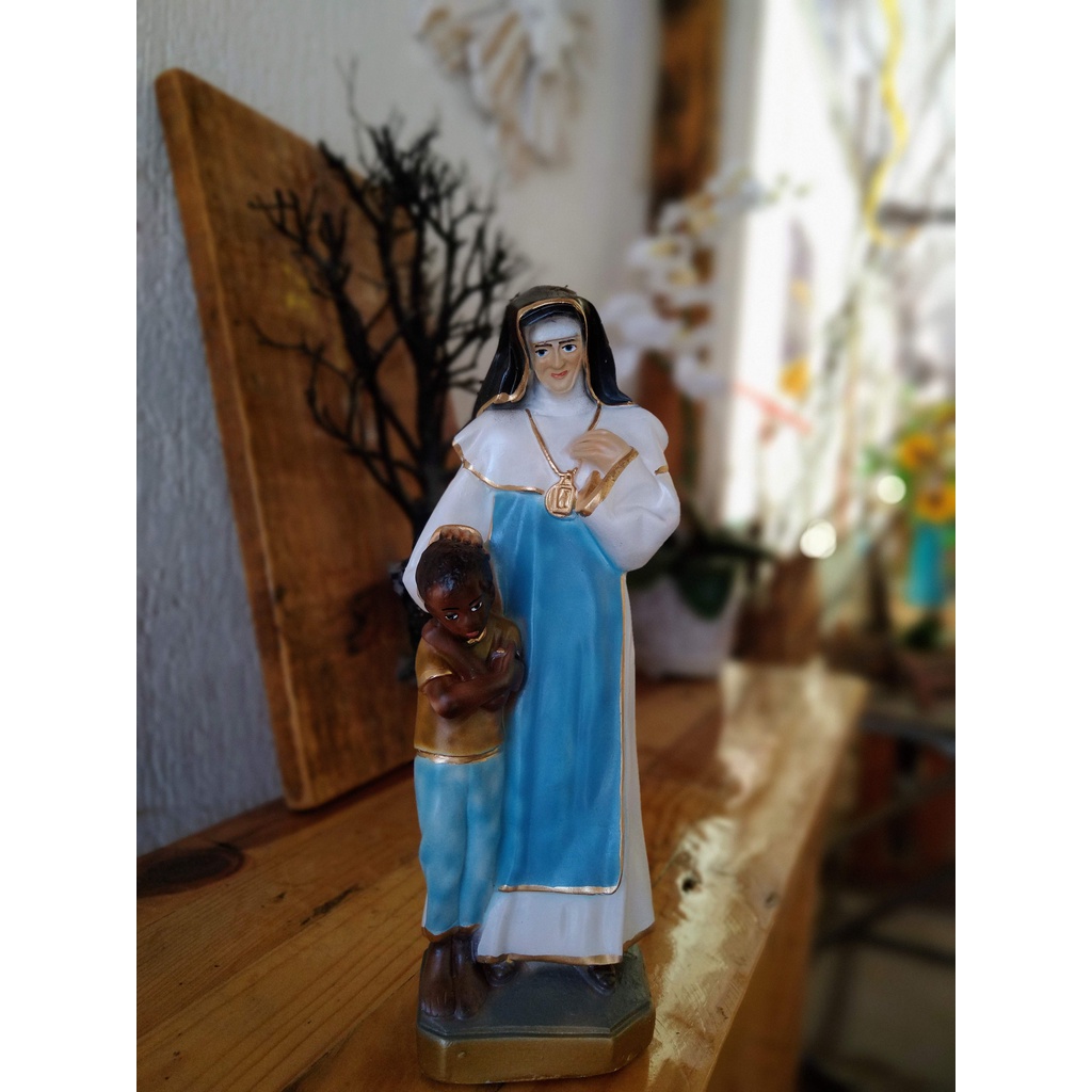 Imagem Santa Irmã Dulce Dos Pobres De Gesso | Shopee Brasil