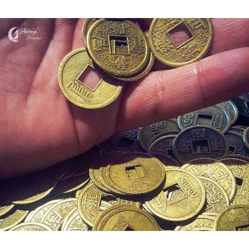 Moeda Chinesa Feng Shui / Réplica Moeda da Sorte | Shopee Brasil