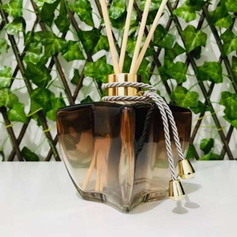 Frasco Em Vidro Para Difusor de Ambiente Estrela Marrom Degradê - Cor ...