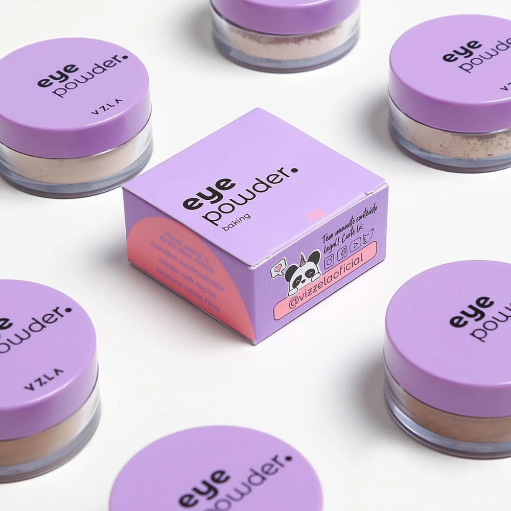 Eye Powder Vizzela - Pó Facial - Ideal Para área dos Olhos | Shopee Brasil