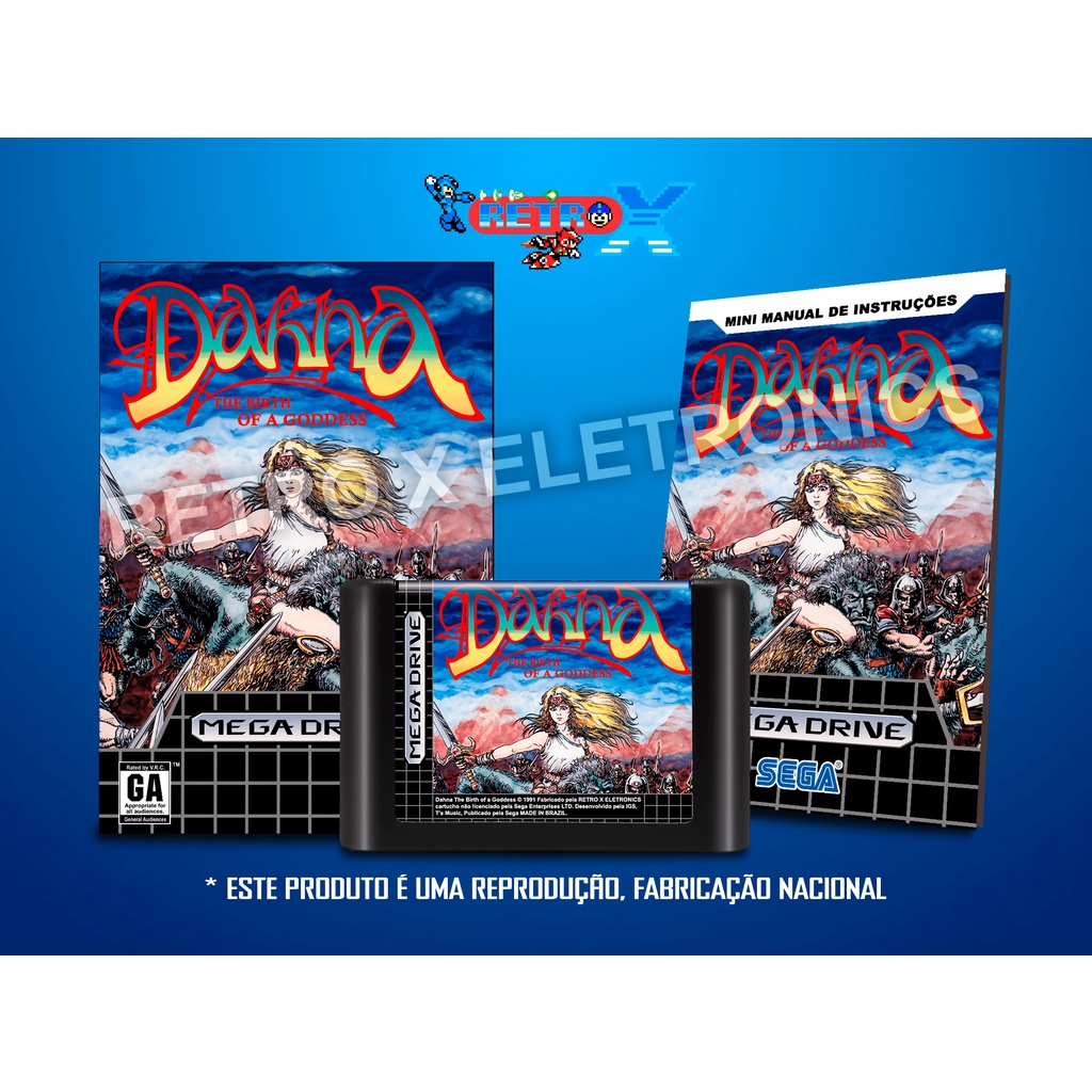 Dahna The Birth of a Goddess - COMPLETO MEGA DRIVE | Shopee Brasil