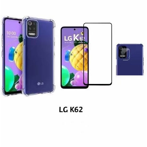 Capa Case Capinha Anti Shock LG K62 + Pelicula Vidro 9D+Pelicula Camera ...