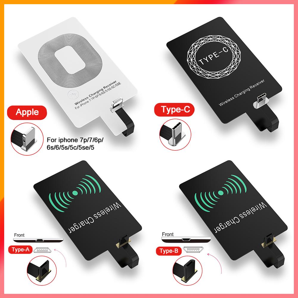 QI Receptor De Carregador Sem Fio Powerbank Para iPhone 5s 7 6 Plus Huawei Oppo Universal ...