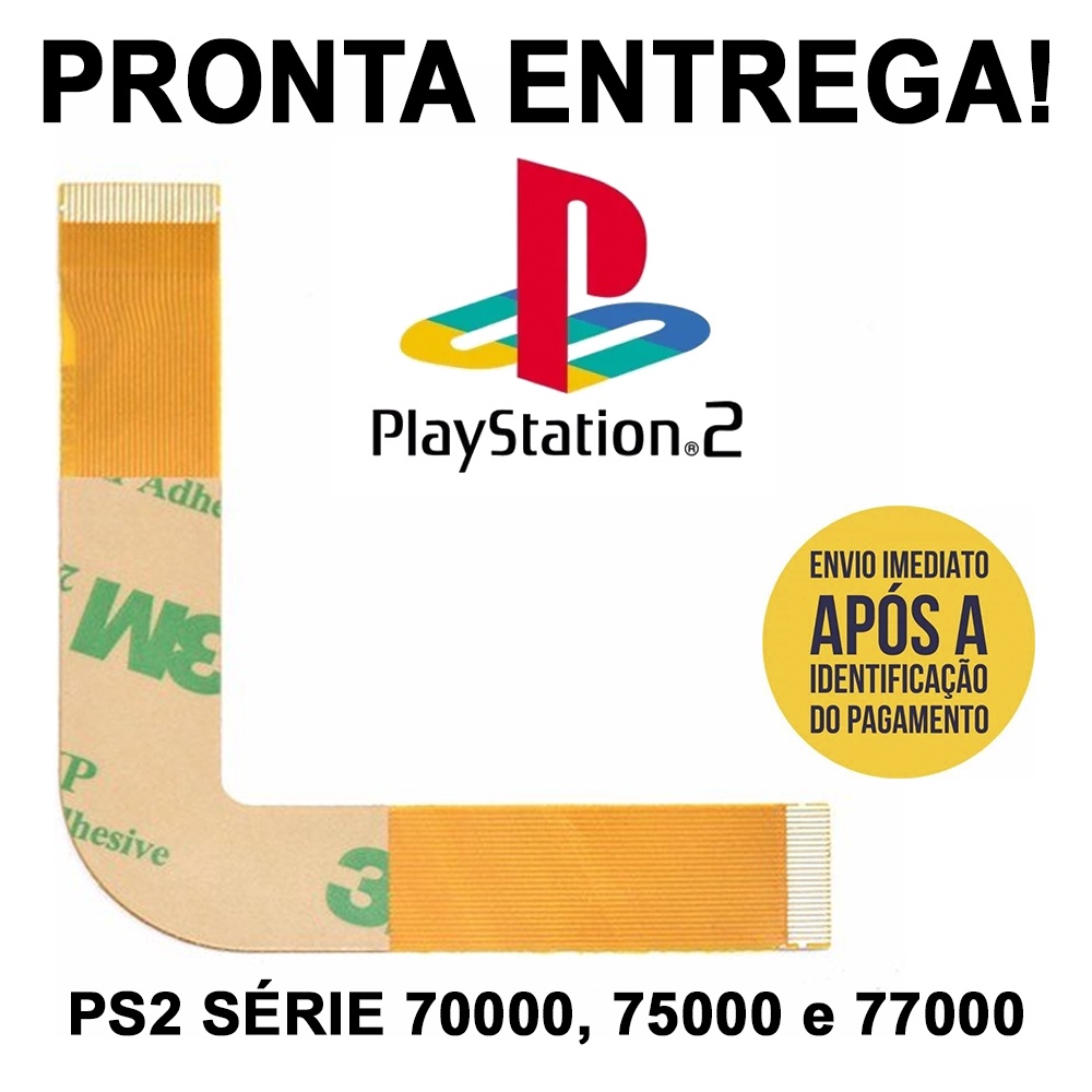 Cabo Flat L Leitor Playstation 2 Ps2 Slim Série 7000x Novo! | Shopee Brasil