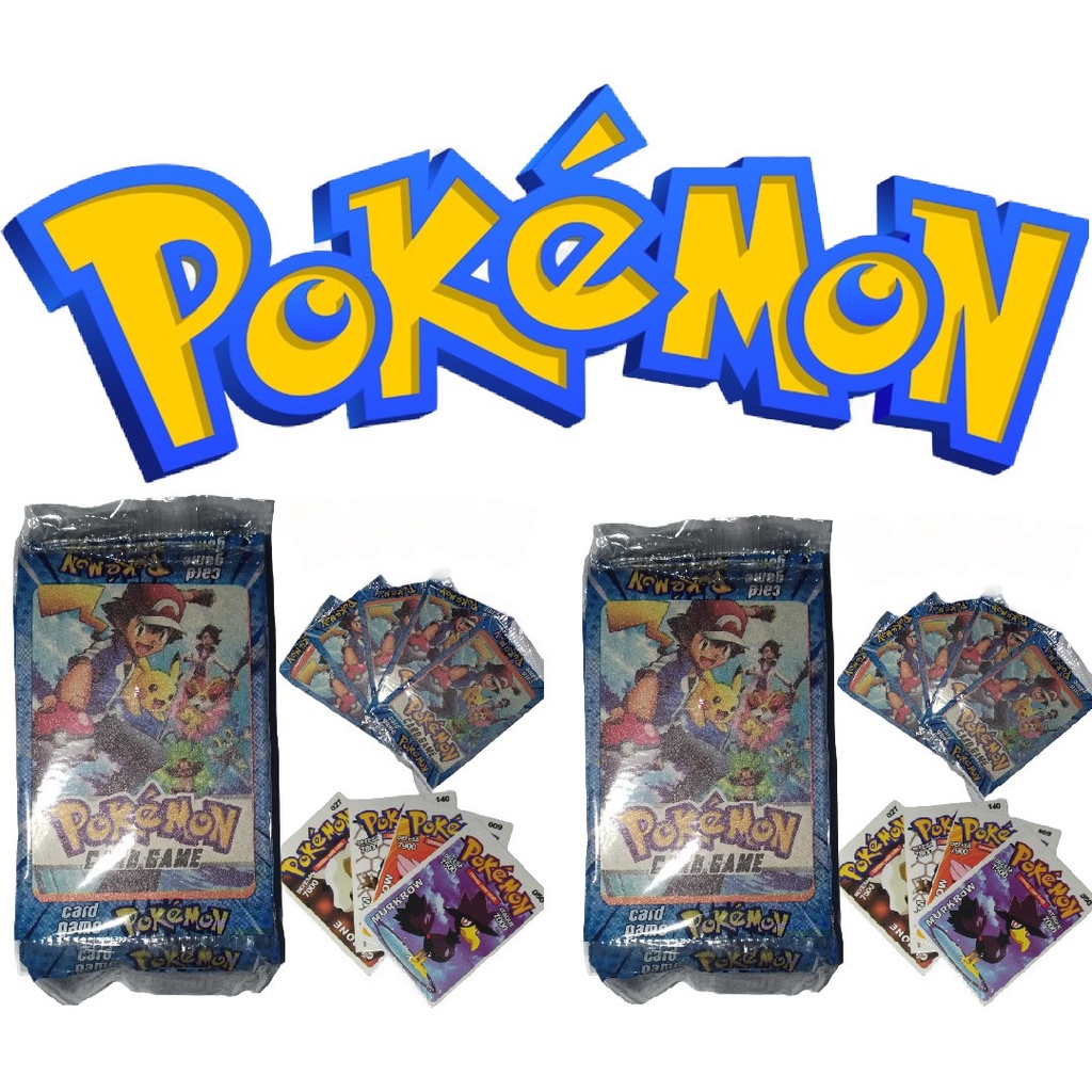 Cards Pokemon Figurinhas Pacotinho Português Para Brincar Com os ...