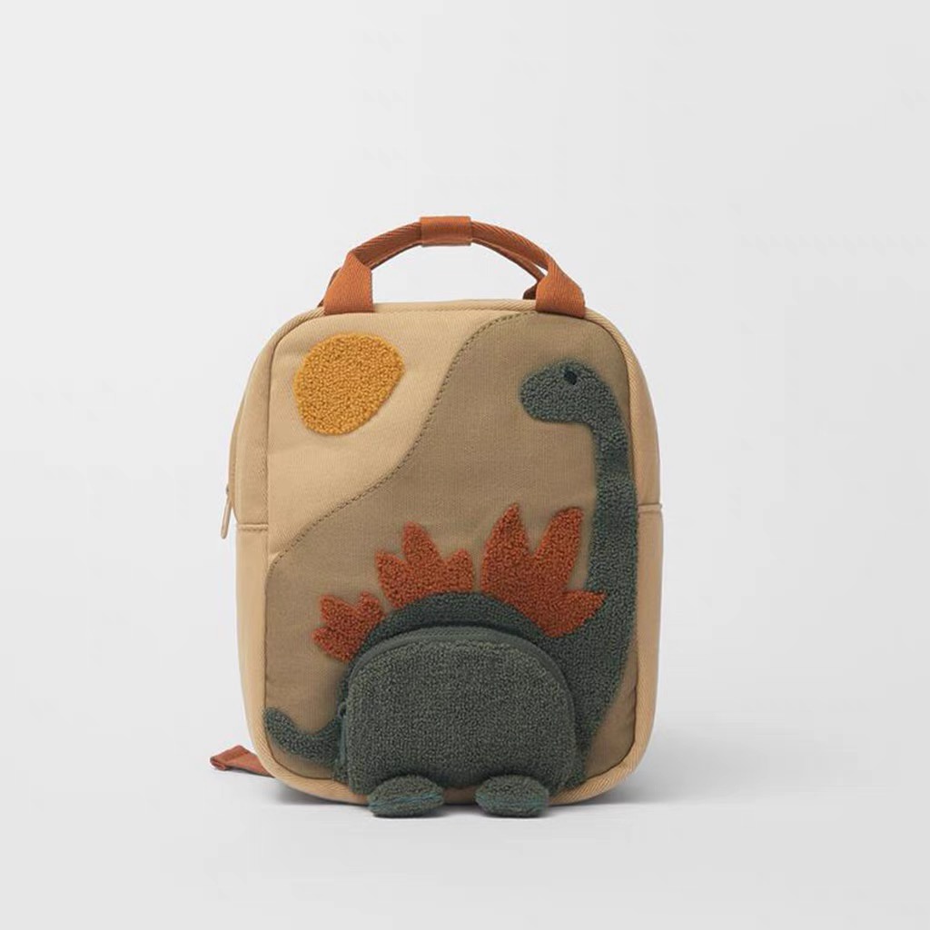 ZARA Mochila Infantil Unissex Estampa Dinossauro Planetas Espaço Do ...